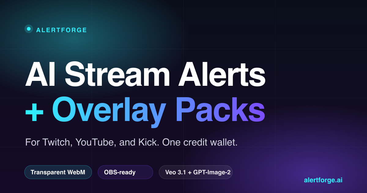 Best Stream Alerts for Twitch, YouTube & Kick (2026) | AlertForge